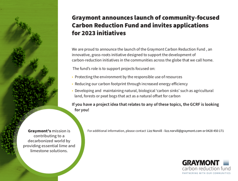 Graymont Carbon Reduction Initiative - Barraba Community News