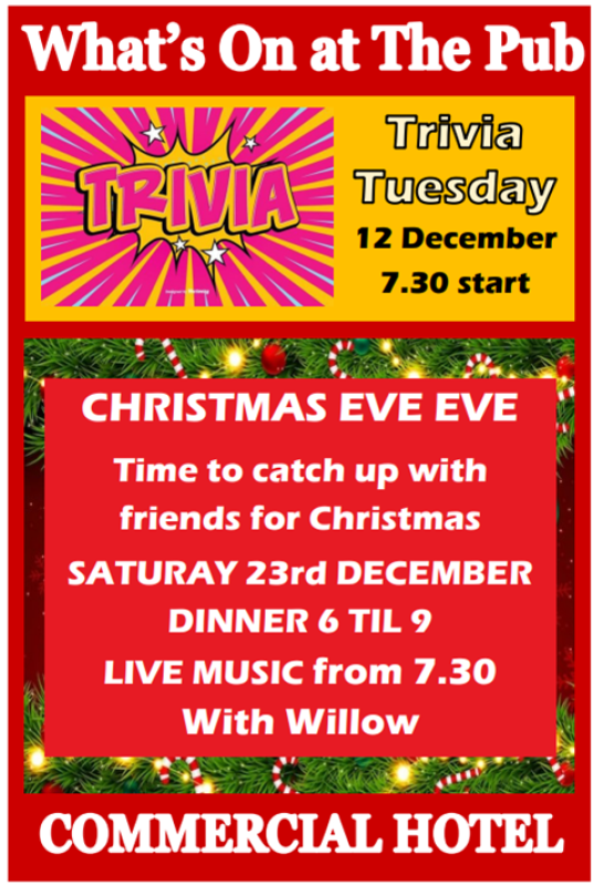 Join the trivia night at the Pub - Barraba Community News