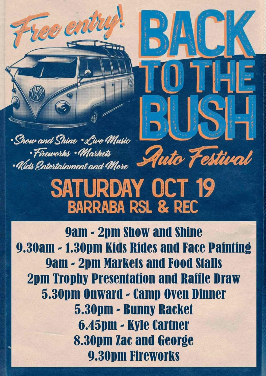 Back to the Bush Auto Festival - Barraba Community News