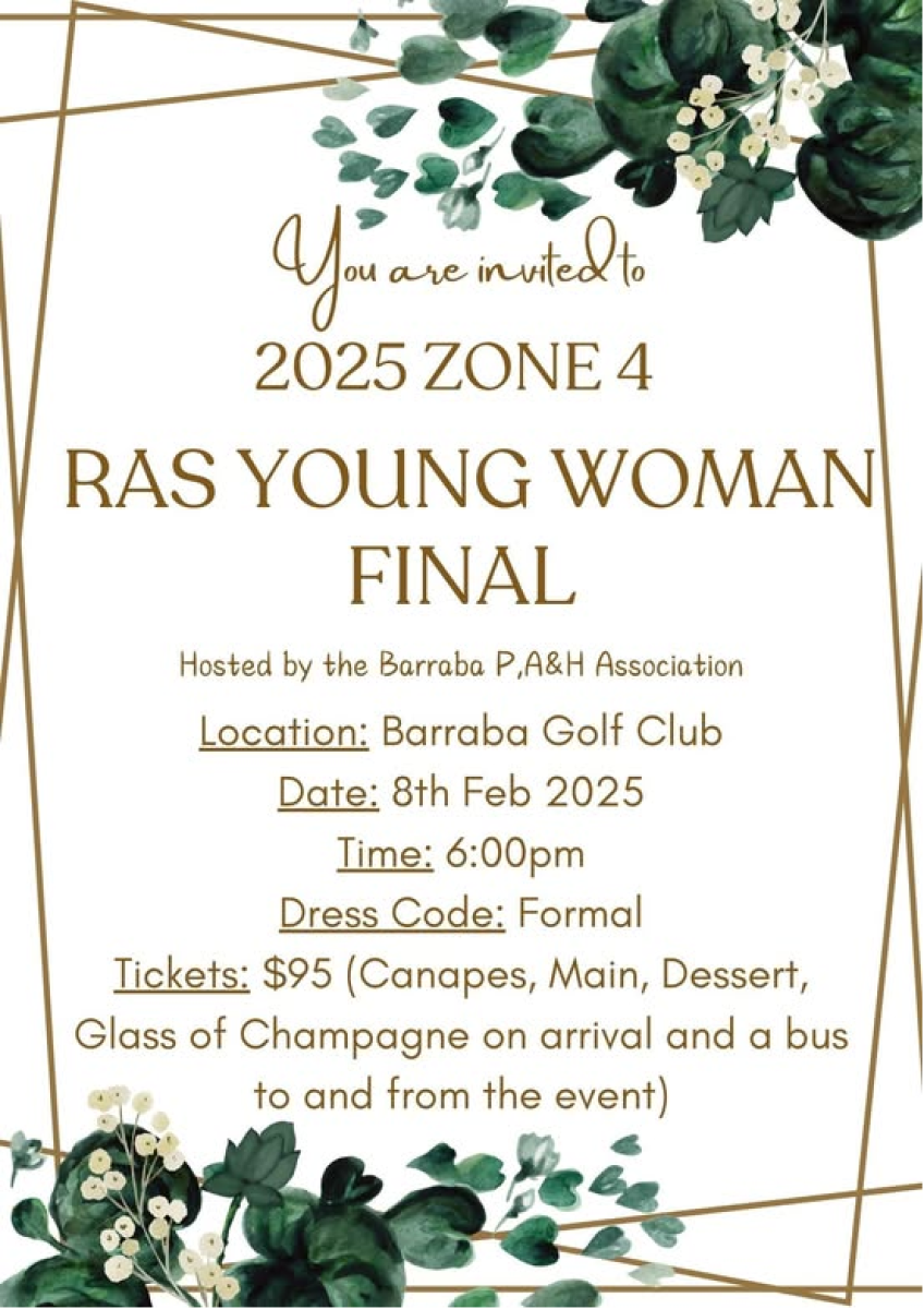 2025 Barraba Show Young Women Zone Finalists - Barraba Community News