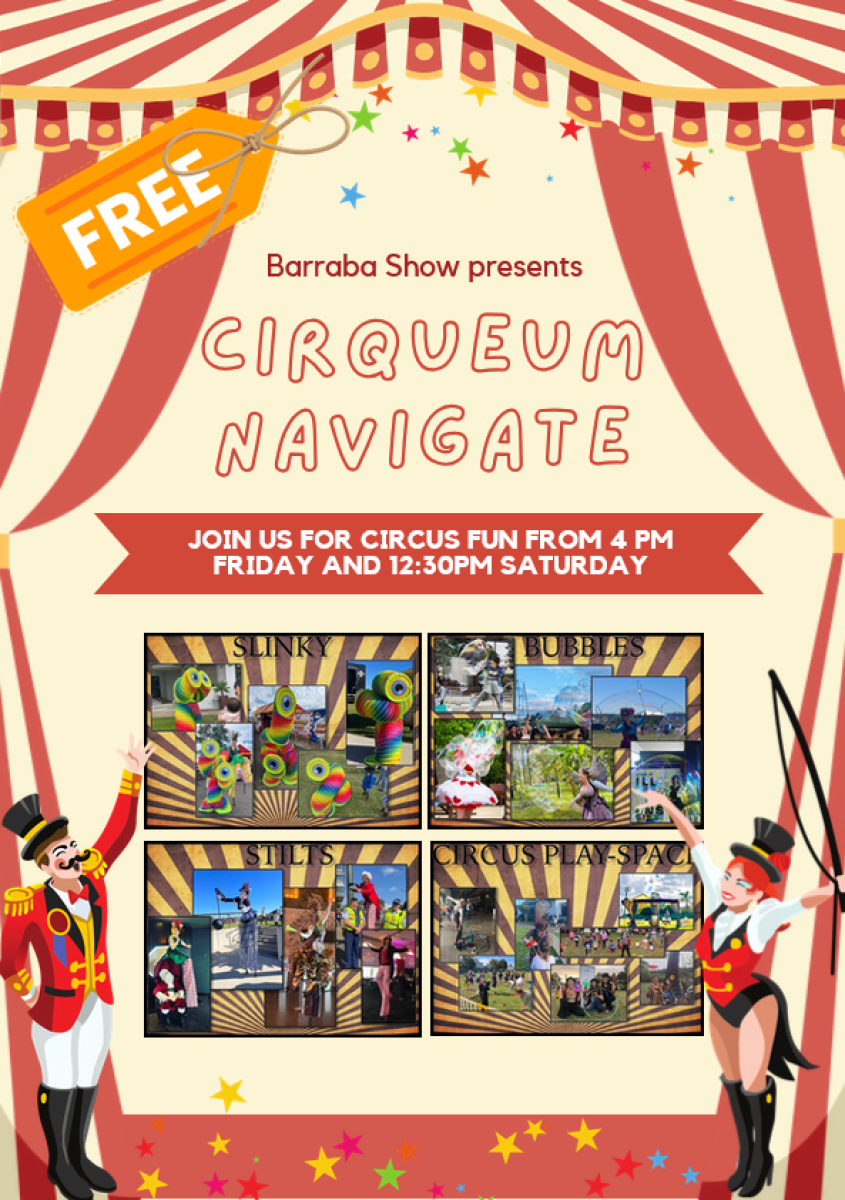 Cirqueum Navigate coming to the Barraba Show - Barraba Community News