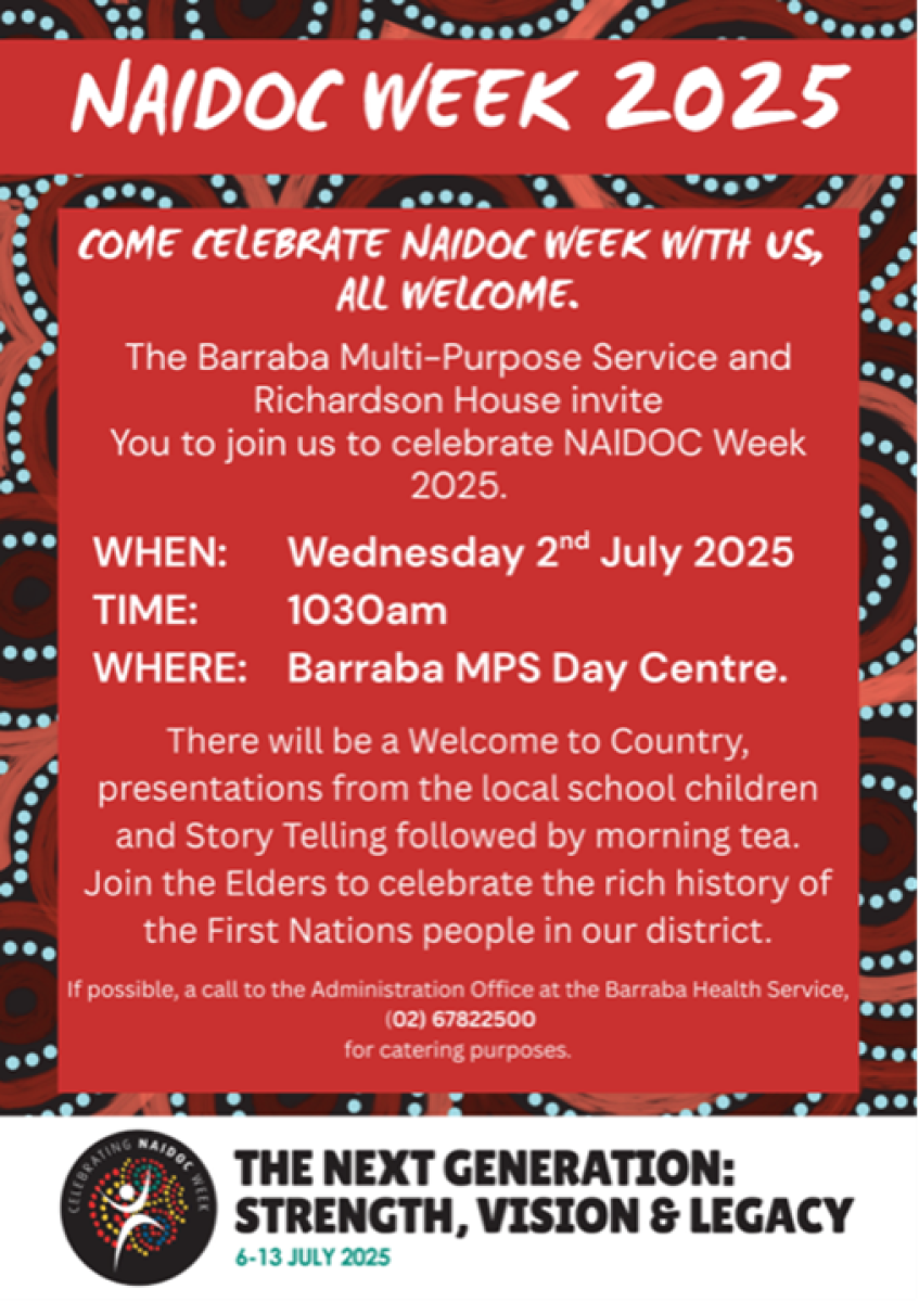 Celebrate NAIDOC Week in Barraba - Barraba Community News