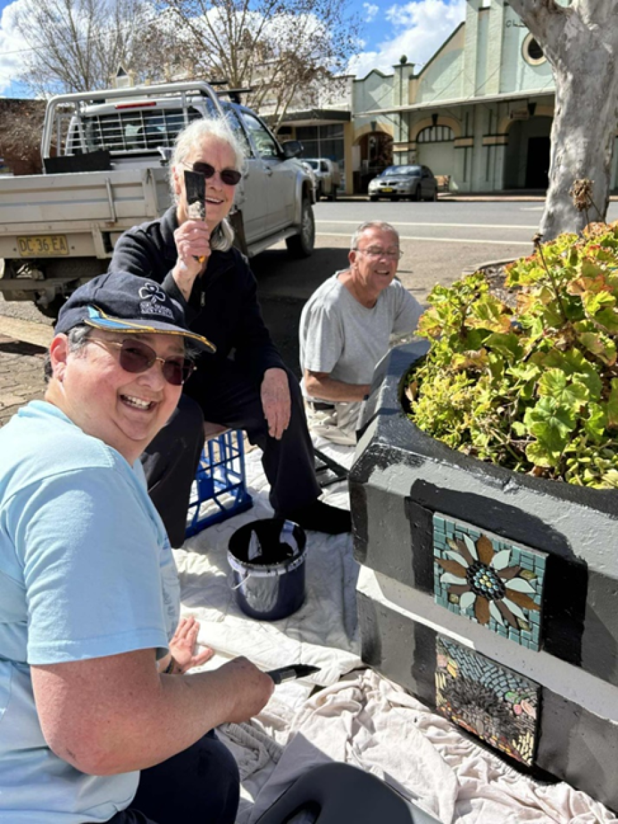 Barraba's mosaic street art nears completion - Barraba Community News