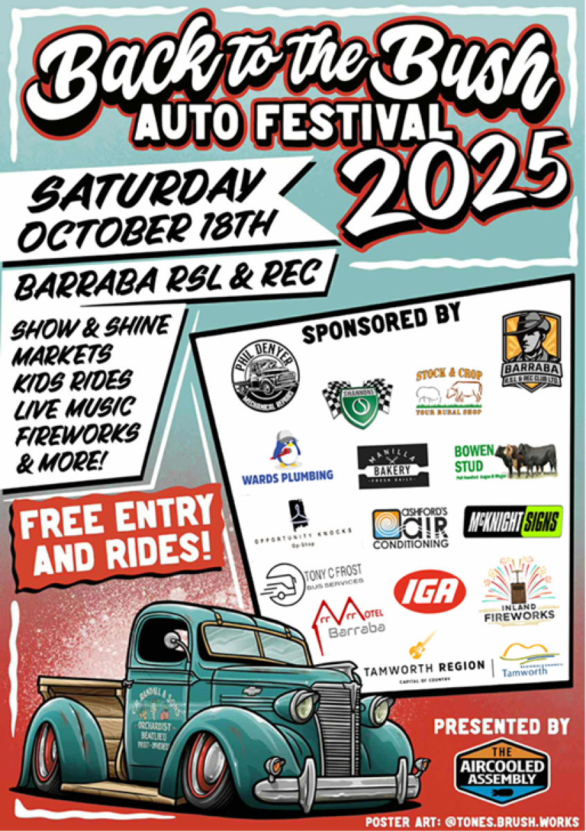 Auto Fest on again, 18th October, don't miss it! - Barraba Community News