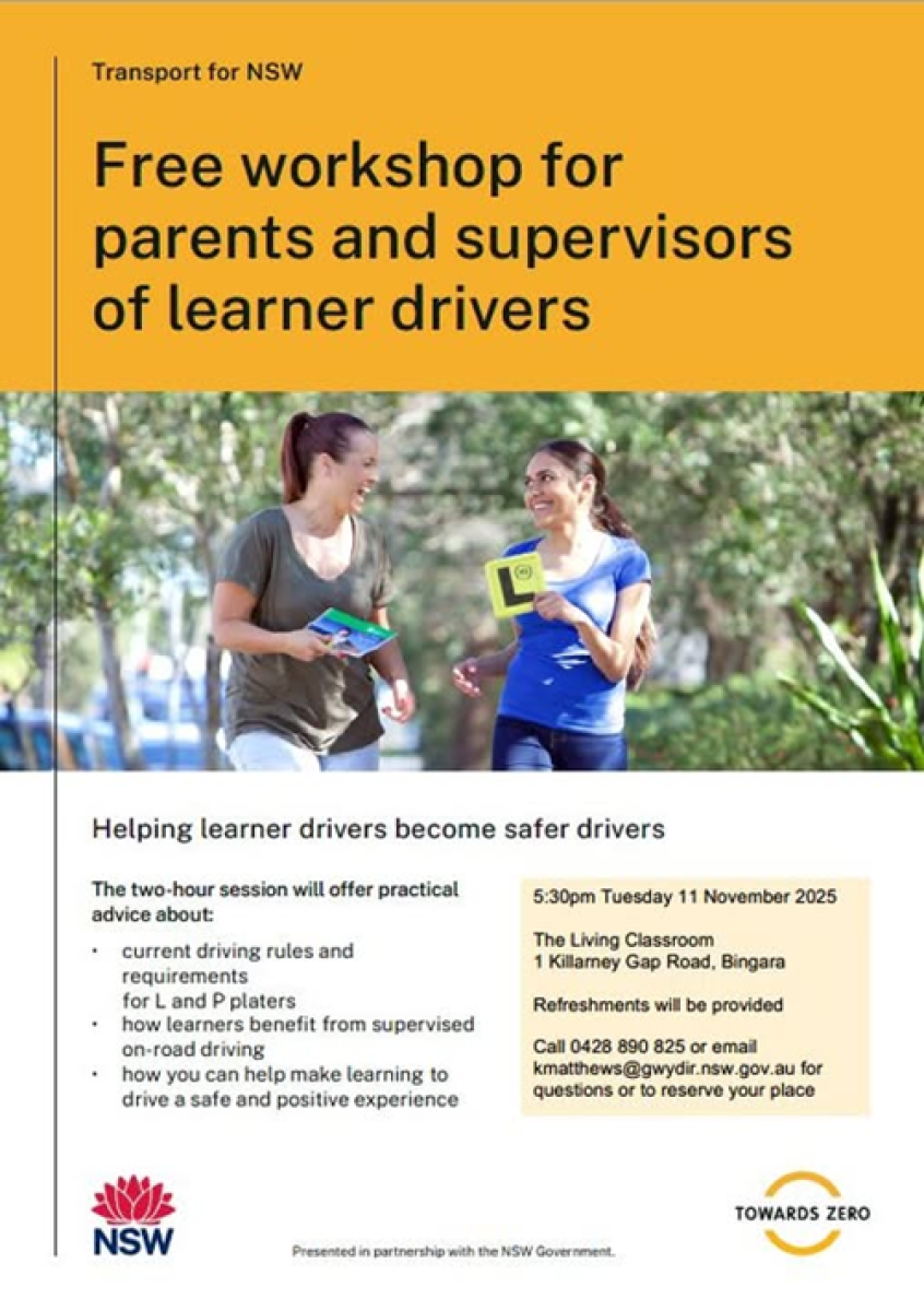 Free workshops for supervisors of learner drivers - Barraba Community News